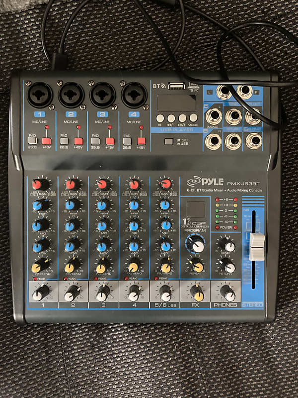 Pyle 6 Channel Mixer | Reverb