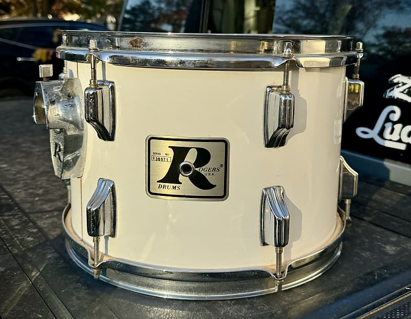 Rogers 13x9 big R rack tom 70s - White | Reverb