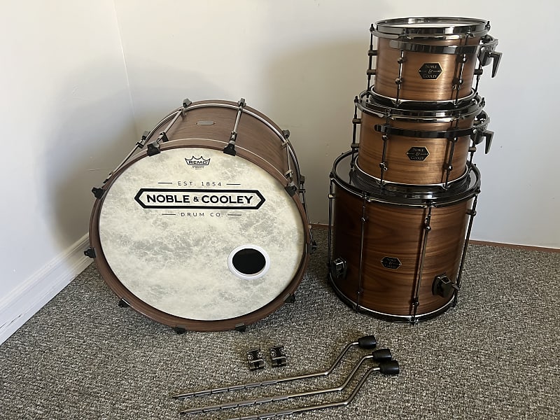 Noble & Cooley Walnut Classic Drum Set Natural Oil | Reverb