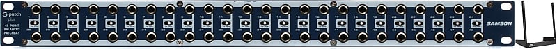 Samson S-Patch Plus 48-point Balanced Patchbay Bundle with | Reverb
