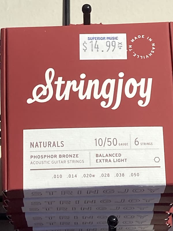 Stringjoy 10-50 balanced extra light naturals - Phosphor | Reverb