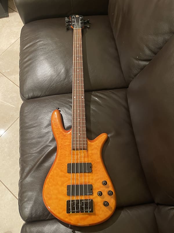 Spector 5 String Bass - Fire Orange | Reverb