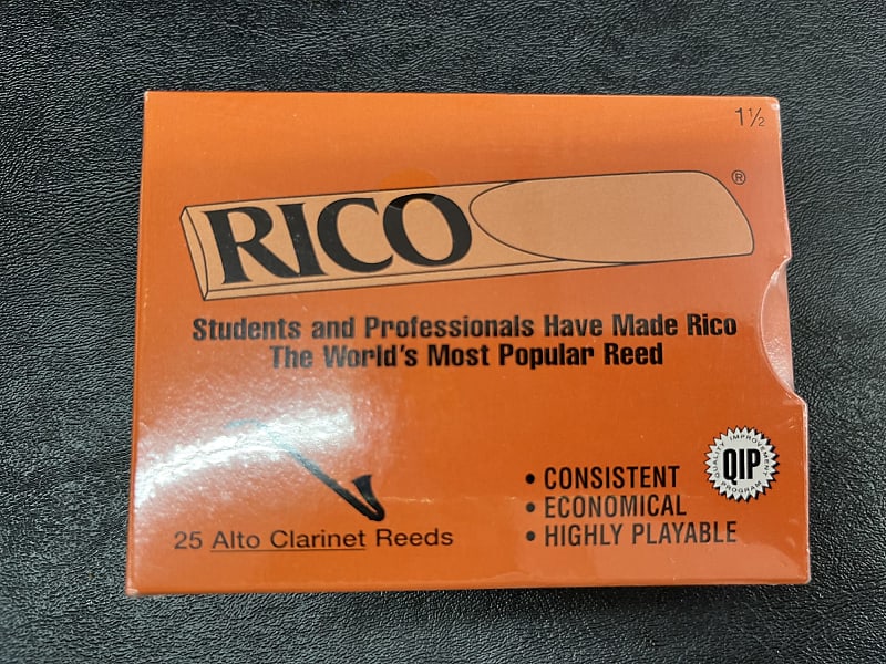 Vintage Rico Alto Clarinet Reeds 1.5 (25 Count) | Reverb