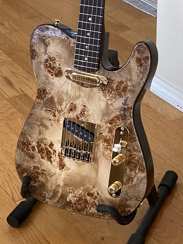 Custom Telecaster Burl Burst with Wenge Neck & 4-way | Reverb