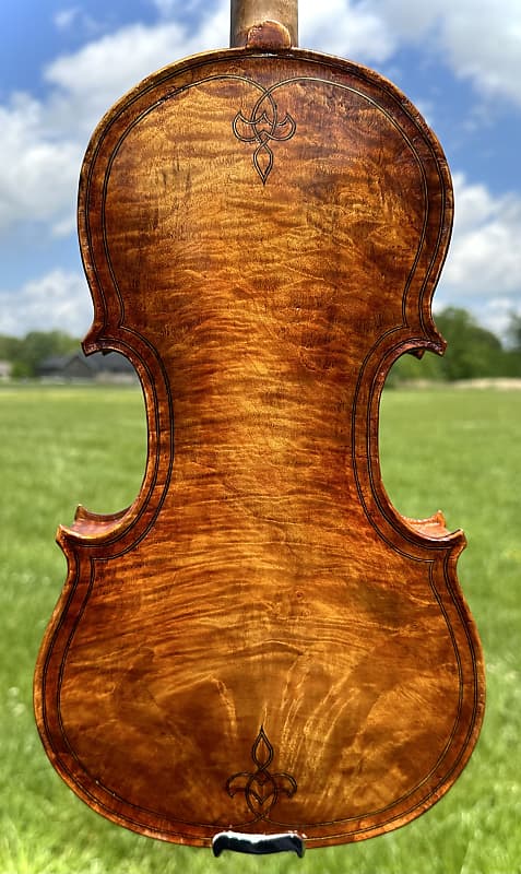Chet Bishop 5-String Fiddle Violin -Outrageous Maple Back | Reverb UK