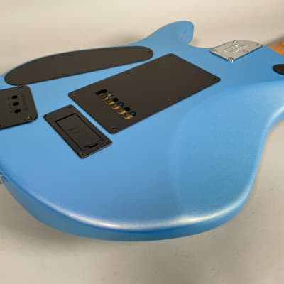 2012 Ernie Ball Music Man JP6 Piezo Sky Blue Finish w/OHSC | Reverb