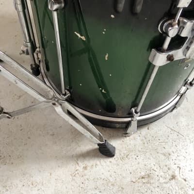Mapex Mars Pro Series 1990's - Green To Black Lacquer Duco | Reverb