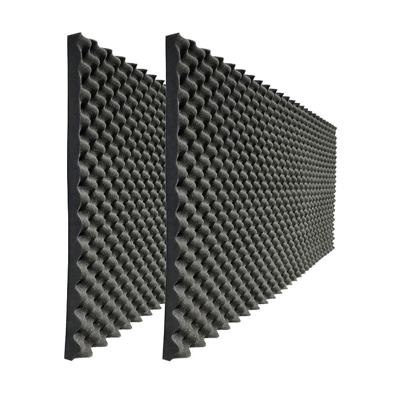 2 Pcs Sound Proof Foam Panels,48''X24''X2'' Egg Crate | Reverb