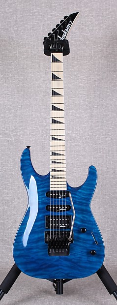 Jackson JS34Q Dinky Transparent Blue | Reverb