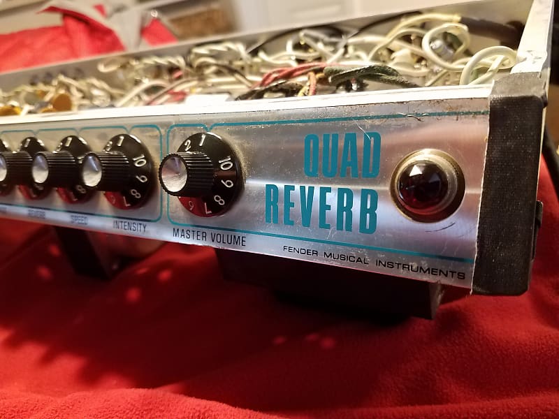 Vintage Original Fender Quad Reverb Chassis Only 1974 - Nice | Reverb