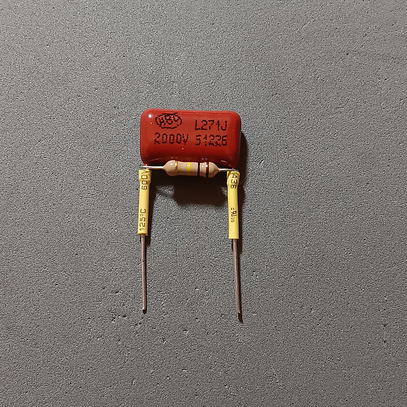 TREBLE BLEED "BUCKER100" 270pF Metalized Poly Film capacitor, | Reverb