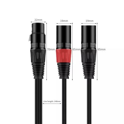 Xlr 5-Pin Female To Dual Xlr 3-Pin Male Turnaround Dmx | Reverb