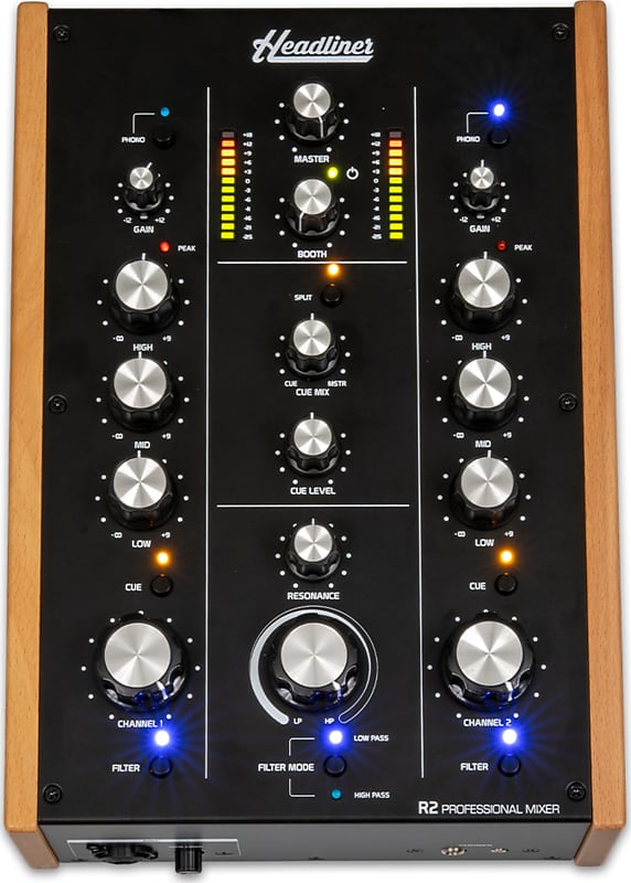 Headliner R2 2-Channel Rotary DJ Analog Mixer | Reverb