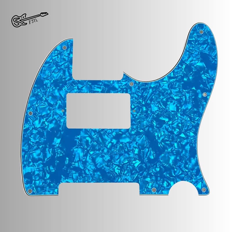 Blue Pearl Telecaster Humbucker Pickguard-Blue Pearl | Reverb