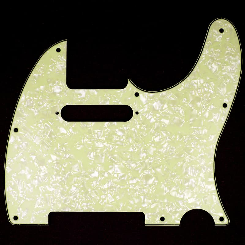 3-Ply Mint Green Pearloid Pickguard for USA MIM Standard | Reverb