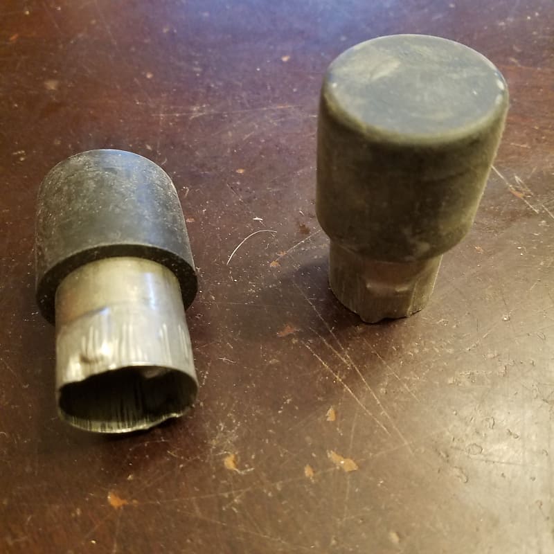 Unknown Pair (2) Tube Shields 12AX7 9-pin J-Slot thick rubber | Reverb