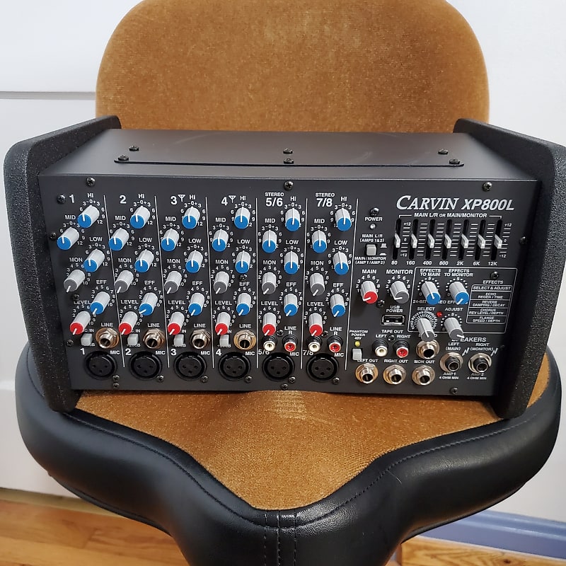 Carvin XP800L stereo powered mixer/PA! [500W total] | Reverb