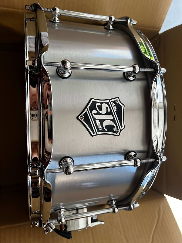 Mint SJC 6.5" x 14" Alpha Aluminum Snare Drum - Brushed | Reverb