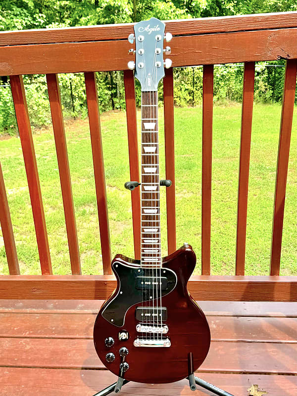 Left Handed Agile 2300 DC - P90 - Dark Cherry | Reverb