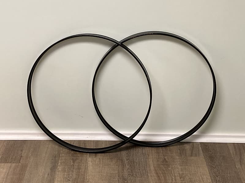 Pearl 24" Metal Bass Drum Hoops - Set of TWO late 80s early | Reverb