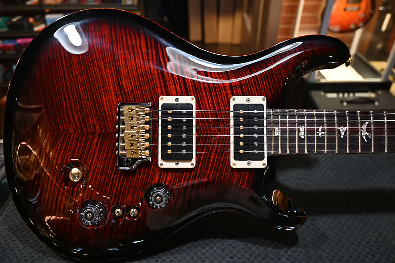 PRS Custom 24-08 10-Top - Fire Red Smokeburst #6296 | Reverb