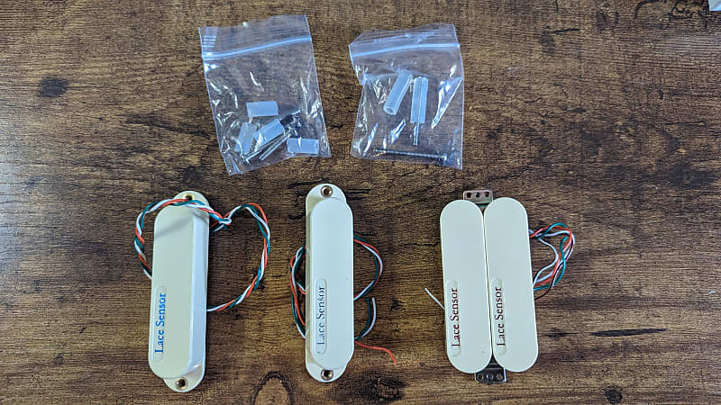 Lace Sensor HSS Red, Blue, Silver | Reverb