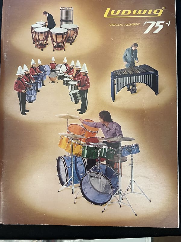Ludwig Catalog 1975 - Colorful Goldish | Reverb