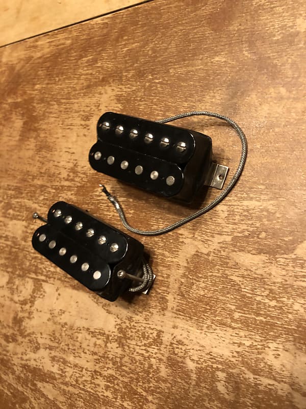 Gibson 490r and 490t Pickup Set Black Open Coil | Reverb