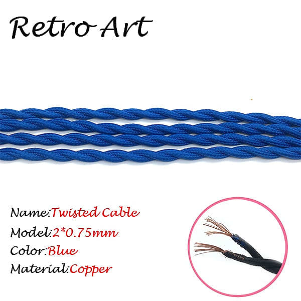 Vintage Speaker Wire / Guitar Cable - Blue | Reverb