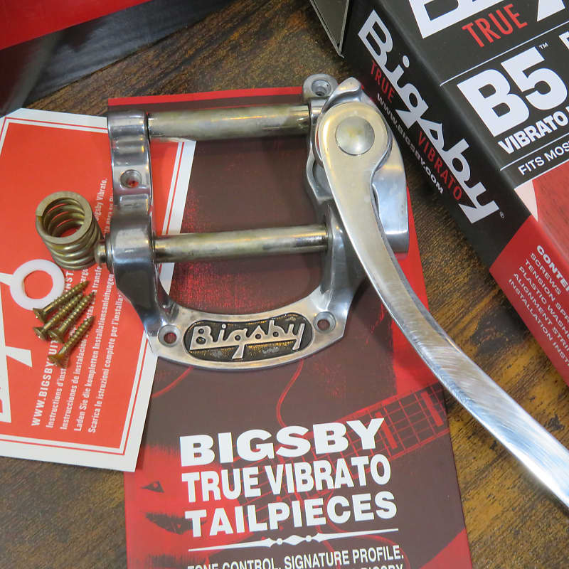 aged Bigsby B5 vibrato tremolo aluminum nickel RELIC fits SG | Reverb