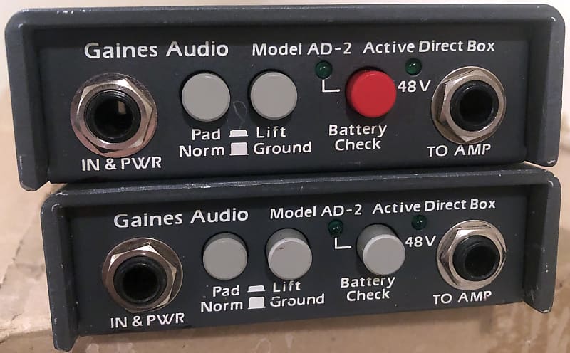 Gaines Audio Model AD–2 Hi-Quality Active direct boxes - 2 | Reverb