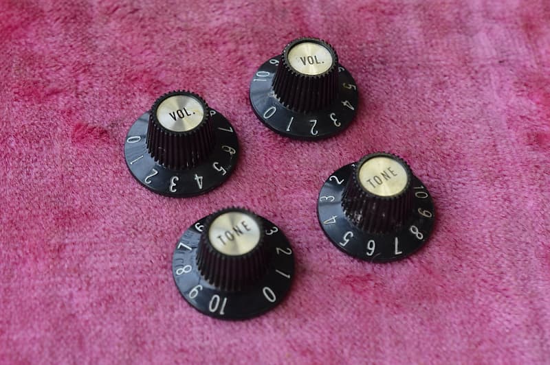 Vintage 1960's Gibson Witchhat Knob Set Witch Hat SG Standard | Reverb