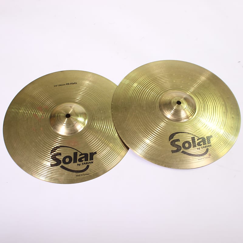Used Solar HI HATS Cymbals 14" | Reverb