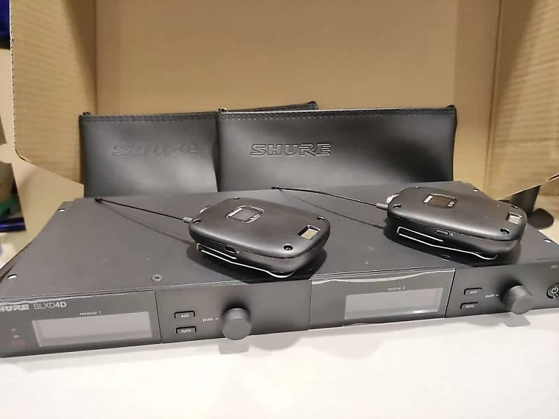 Shure SLXD14D SLX-D Dual Channel Guitar Wireless System Band | Reverb