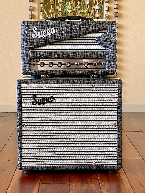 Supro 1605RH Head & 1700 Supreme Cab | Reverb