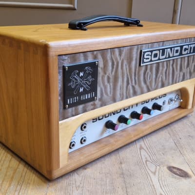 Sound City 50 Plus Valve Guitar Amplifier Head Custom Cherry | Reverb
