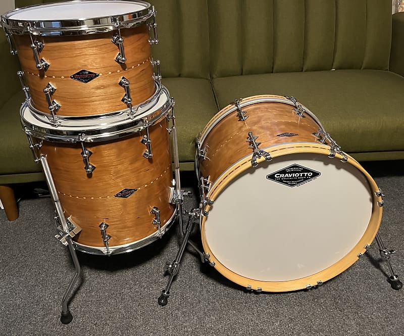 Craviotto Cherry Bebop Kit 2022 - Satin Cherry | Reverb