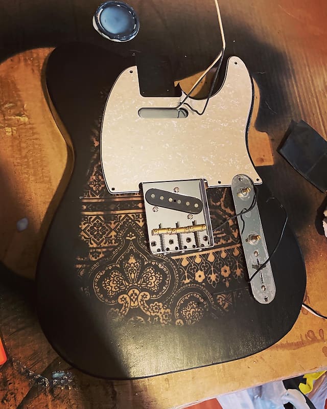 Custom Partscaster Telecaster 2023 Black Burst Fabric Top | Reverb