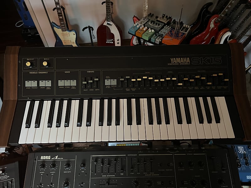 Yamaha SK15 1980s vintage analog synthesizer strings organ | Reverb