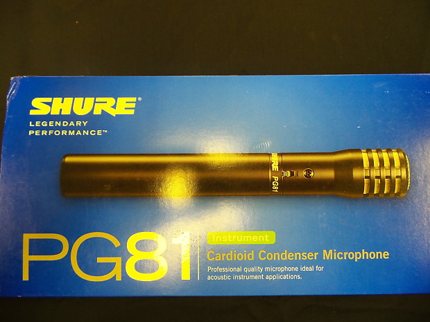 Shure PG81 Black | Reverb