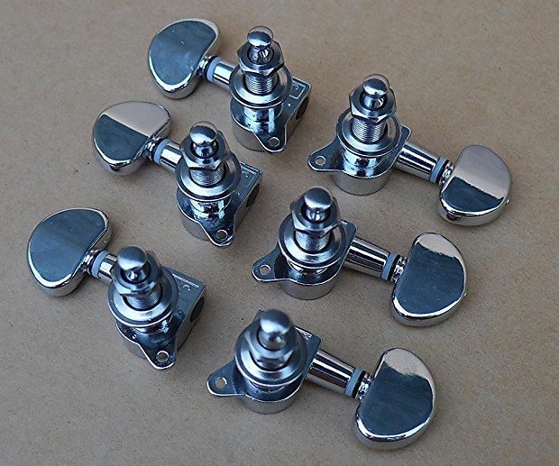 6 Ibanez Tuning Keys Die Cast Chrome Grover Style Button 3 + | Reverb