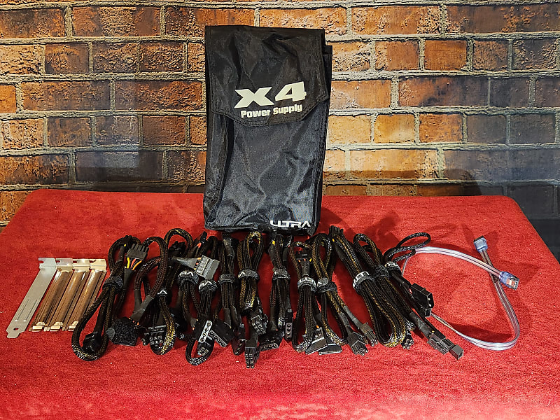 12 Ultra ATX Cables for X4 Power Supply w/ Bag & Mounting | Reverb