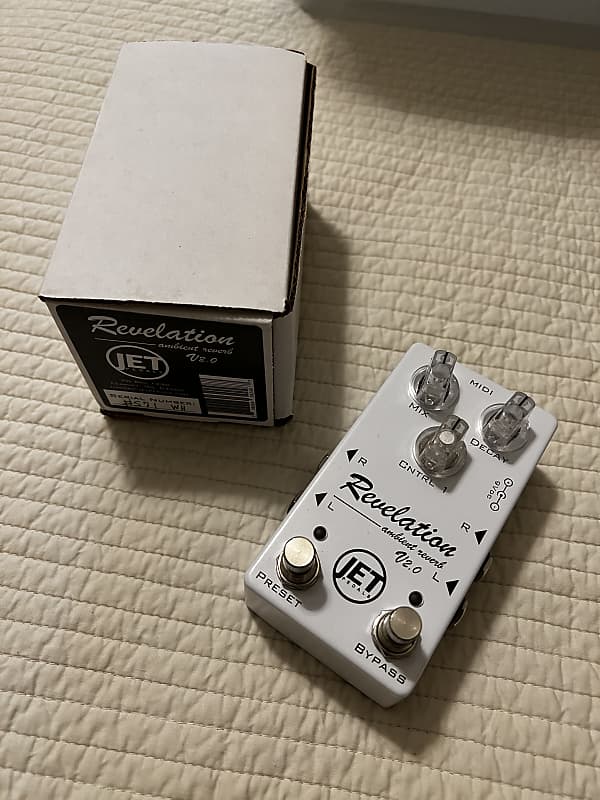 Jet Pedals Revelation Reverb V2.0 (non midi) White | Reverb