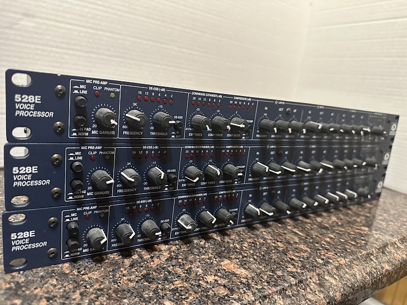 Three Symetrix 528E CHANNEL STRIP: MIC PREAMP, COMPRESSOR, | Reverb UK