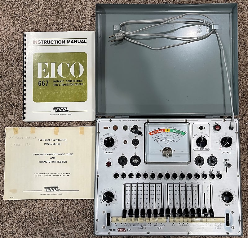 Eico 667 Vacuum Tube and Transistor Tester - Works Great! | Reverb