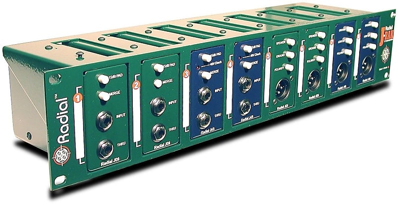 Radial J-RAK 8 Rack Adapter Houses Up To 8 DI Boxes Studio | Reverb