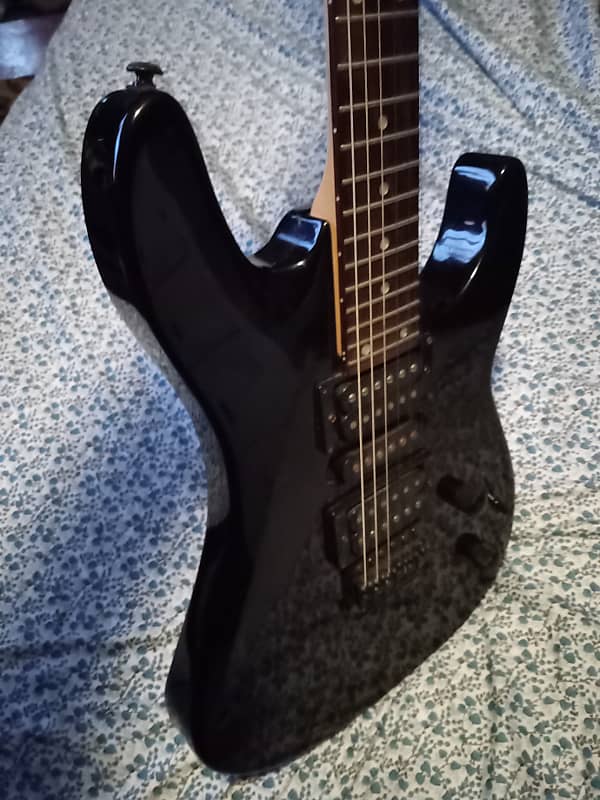 Dean Vendetta HSH 2013 24 Fret Ebony Super Strat Guitar | Reverb