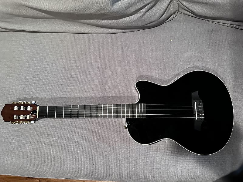 Angel Lopez Thin line nylon string guitar - EC3000BK 2023 | Reverb