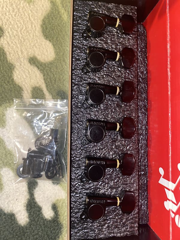 Gotoh Japan: 6 Inline Tuners - Black | Reverb