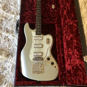 Danocaster 1961 Bass VI Aged Firemist Silver | Reverb Australia